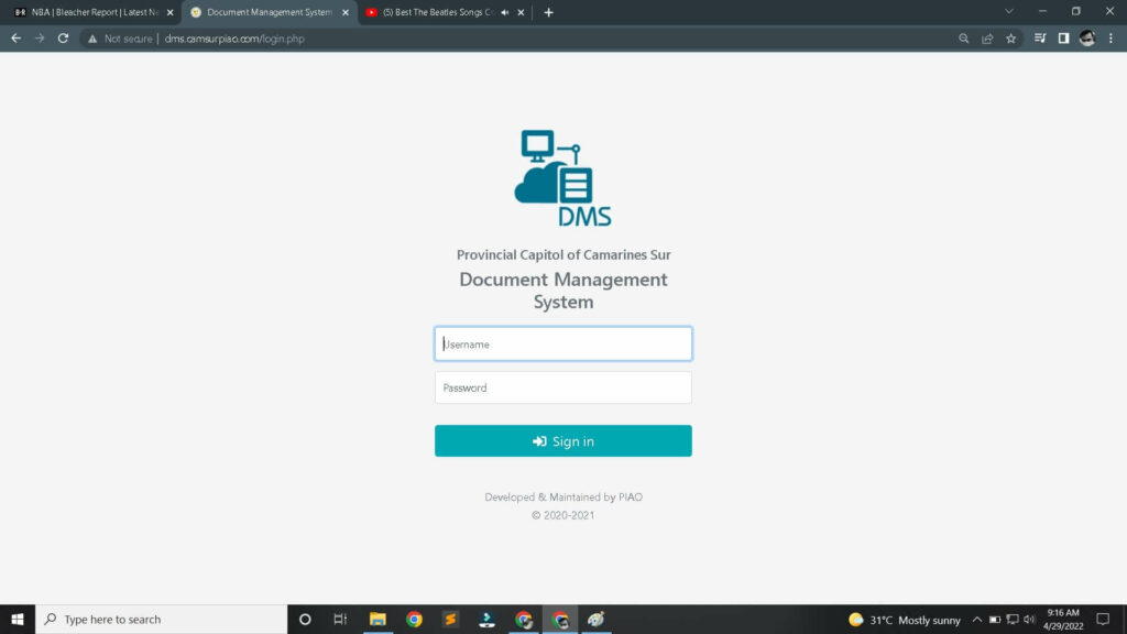 Document Management and Tracking System