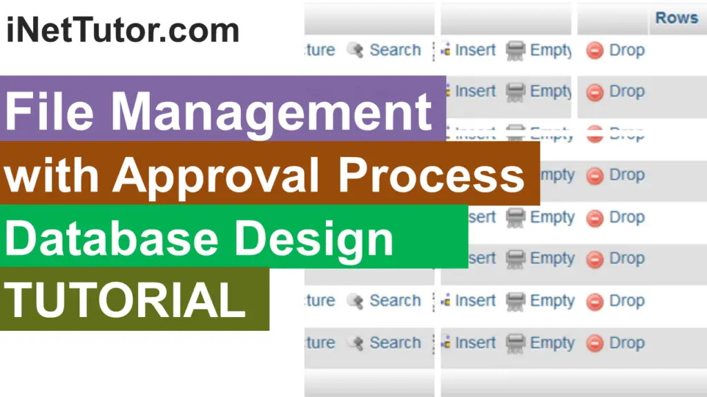 File Management with Approval Process Database Design 2025