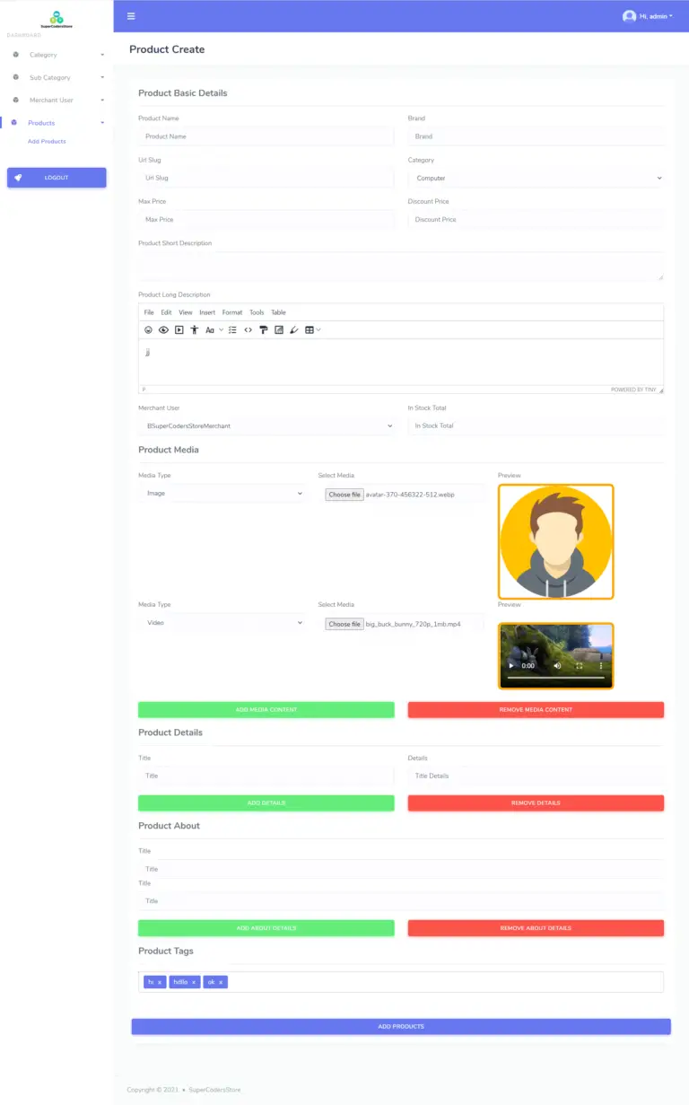 Python Django Ecommerce Free Source code [2025]