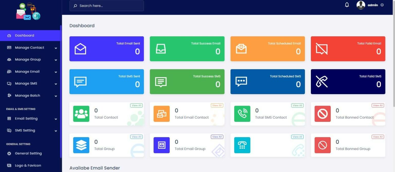 Email And Sms Marketing Solution In Laravel