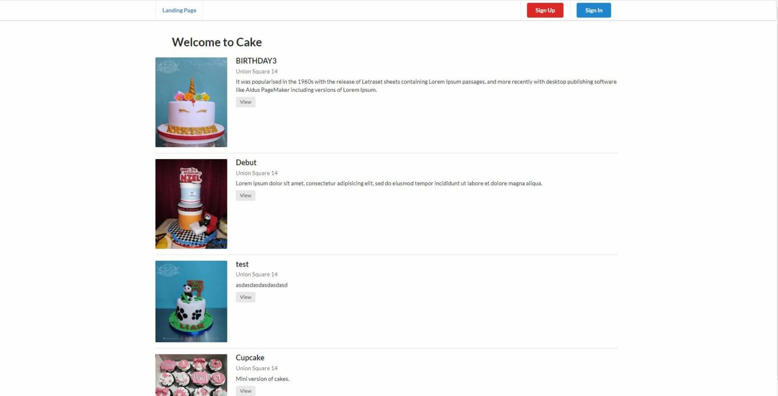 Cake Ordering System - Free Project Idea 2025