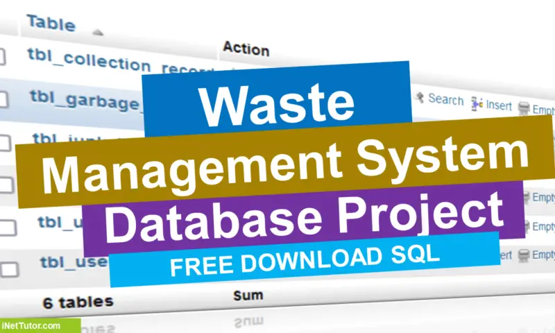 FREE Water Billing System Database Project [SQL]