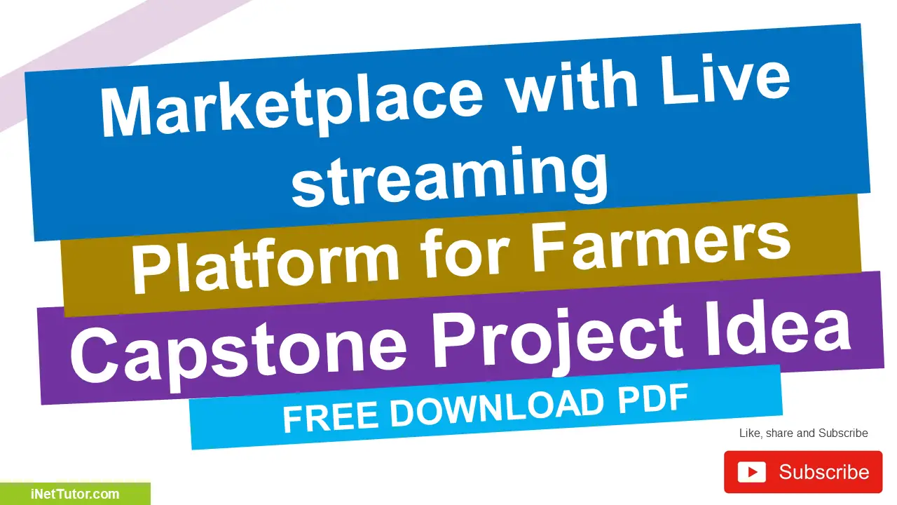 FREE Marketplace with Live streaming Platform for Farmers [PDF]