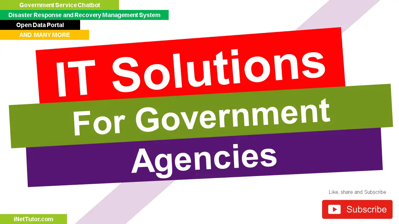 IT Solutions for Government Agencies - iNetTutor.com