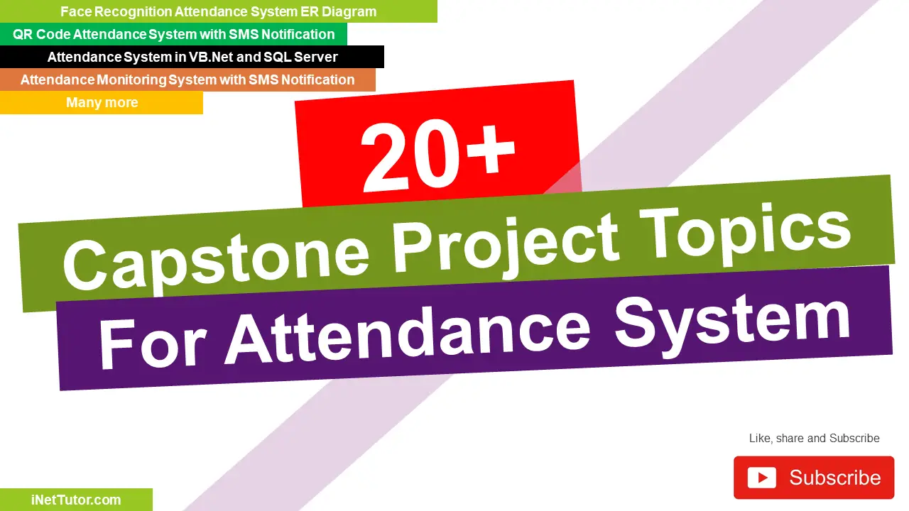 Capstone Project Topics for Attendance System 2025