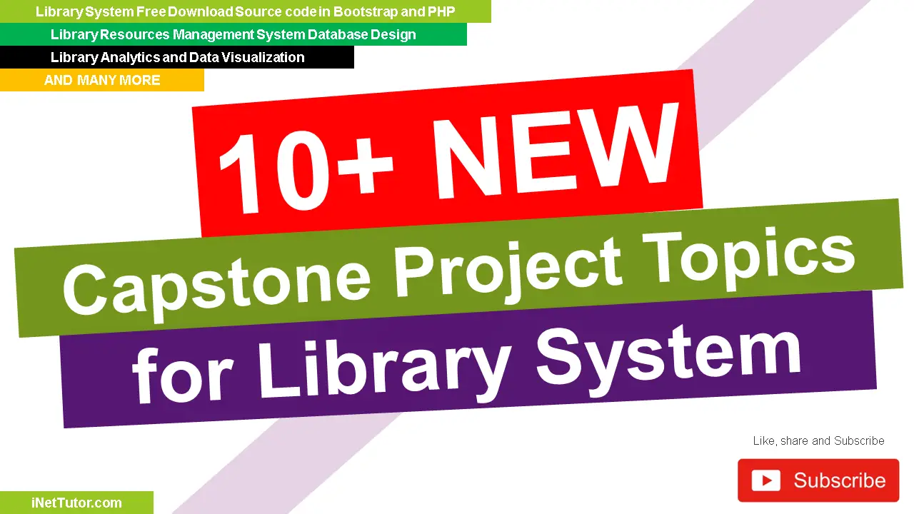 Capstone Project Topics for Library System 2025