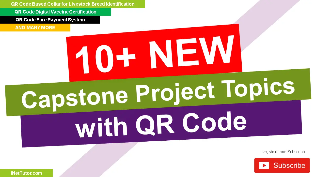Capstone Project Topics with QR Code 2026