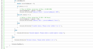 Currency Converter Program in CSharp - iNetTutor.com