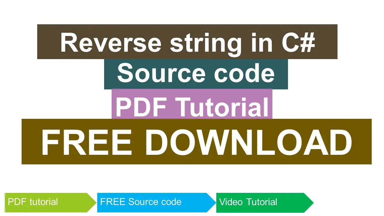 Reverse String In C Sharp At Sherry Hudson Blog
