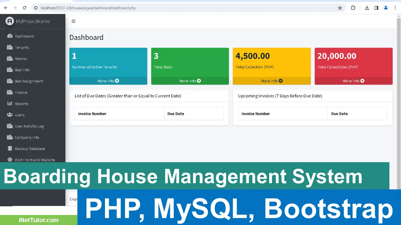 Boarding House Management System Complete Project
