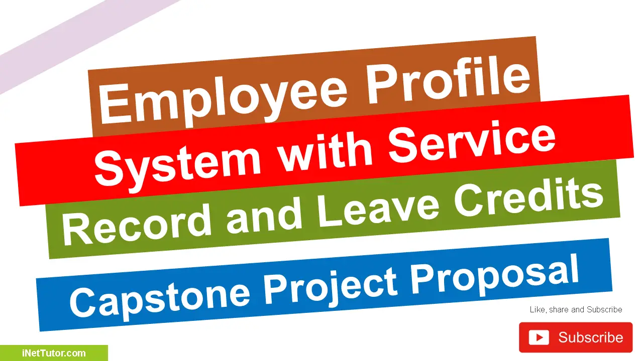 Employee Profile System with Service Record and Leave Credits