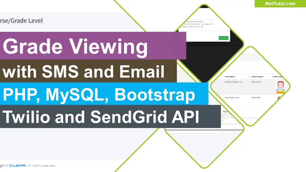Grade Viewing with SMS and Email Notification Database Design
