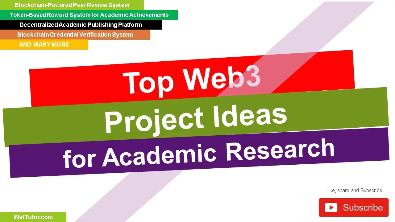 Top Web3 Project Ideas for Academic Research - iNetTutor.com