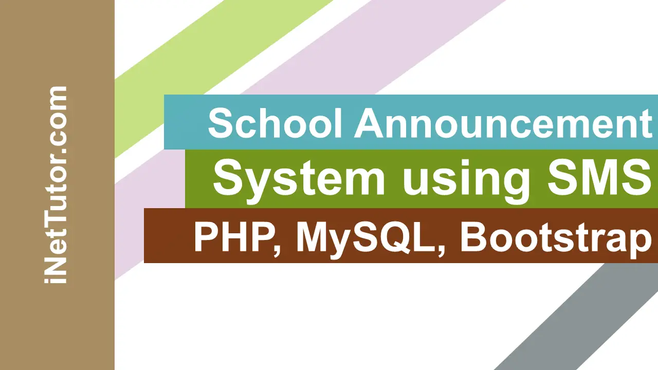 School Announcement System using SMS
