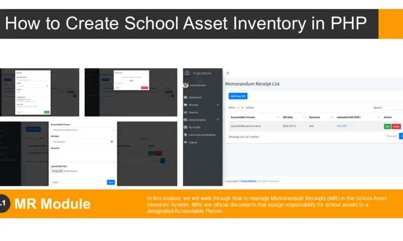Event Tabulation in PHP MySQL Free Source code - iNetTutor.com