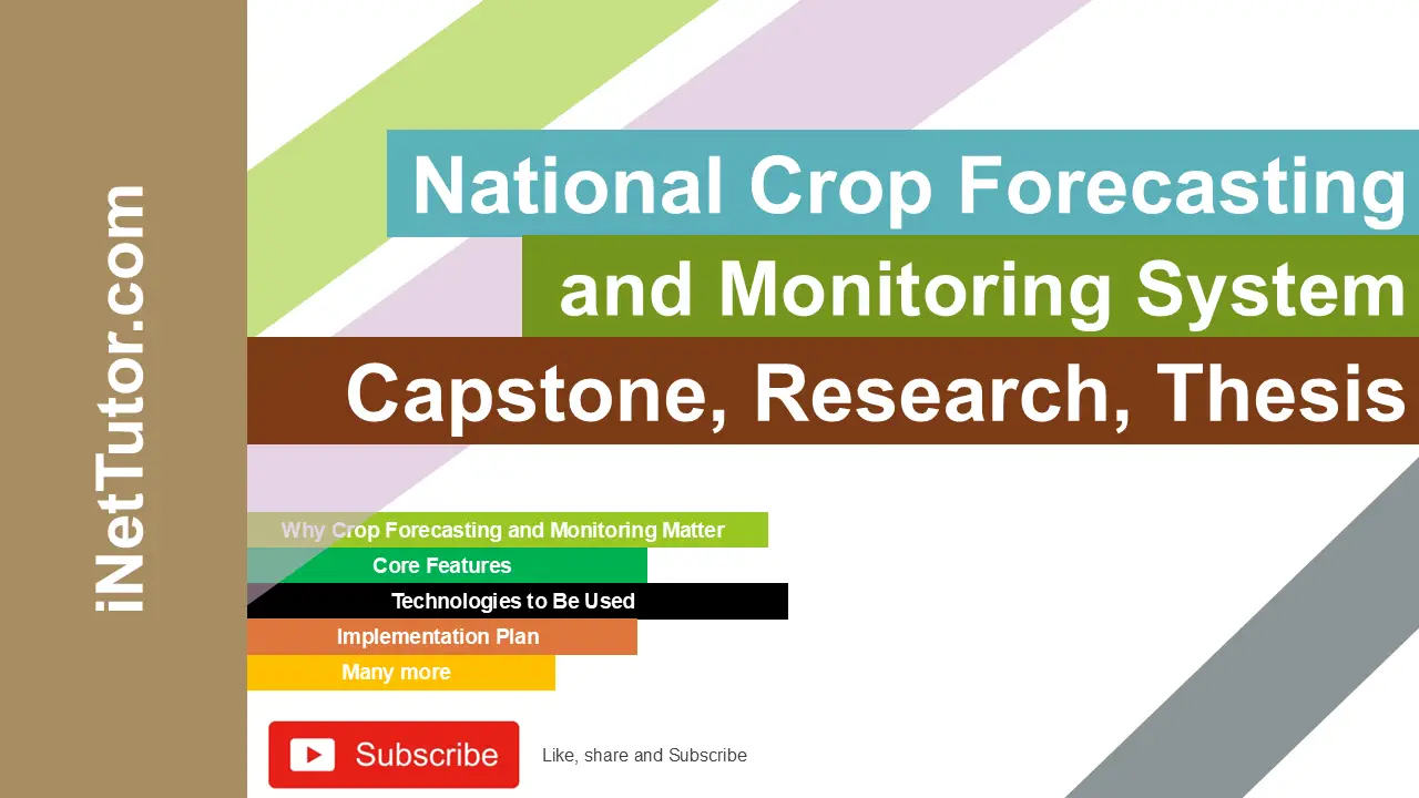 National Crop Forecasting and Monitoring System - iNetTutor.com