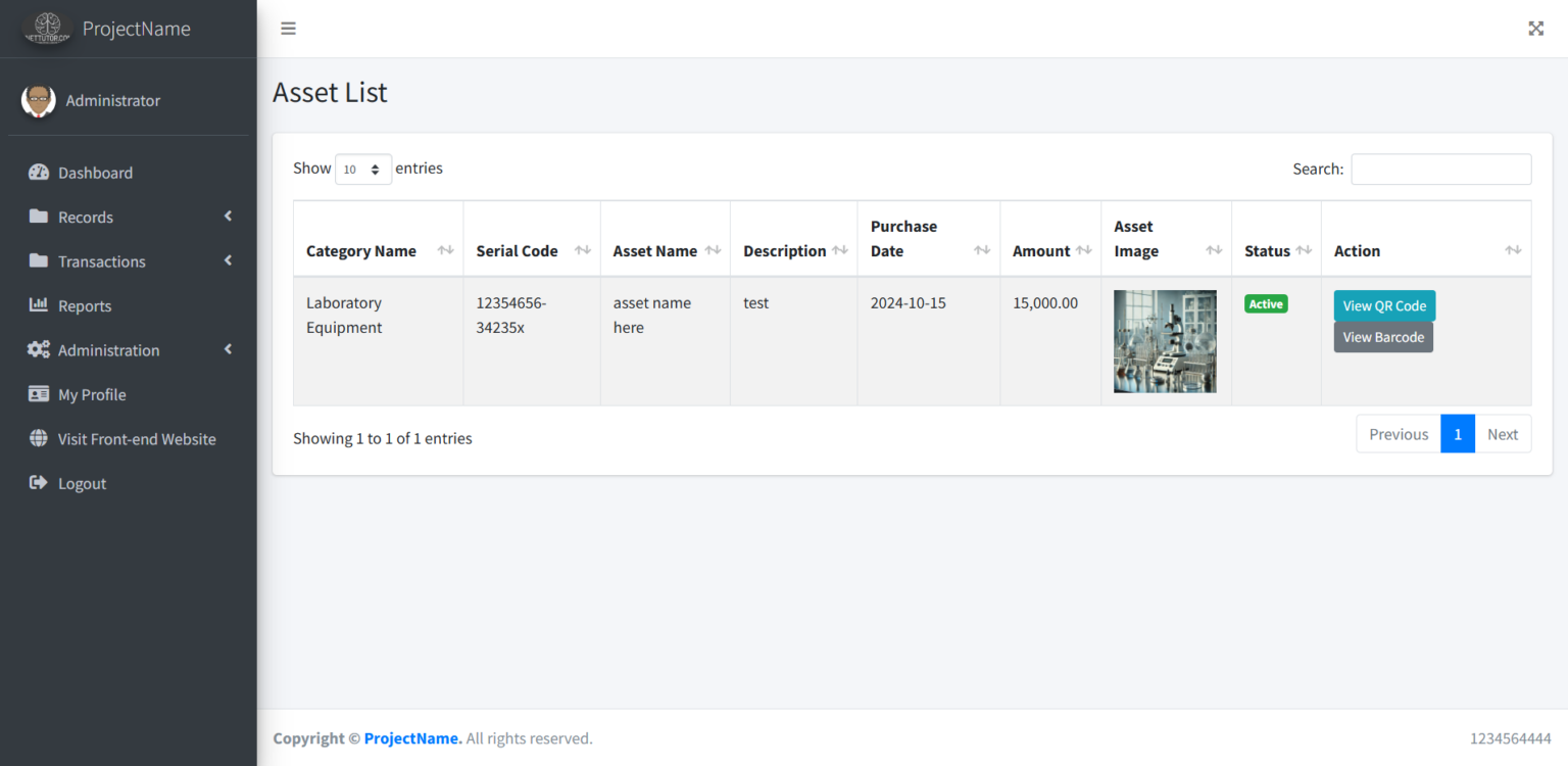 School Asset Inventory QR and Barcode Module - iNetTutor.com