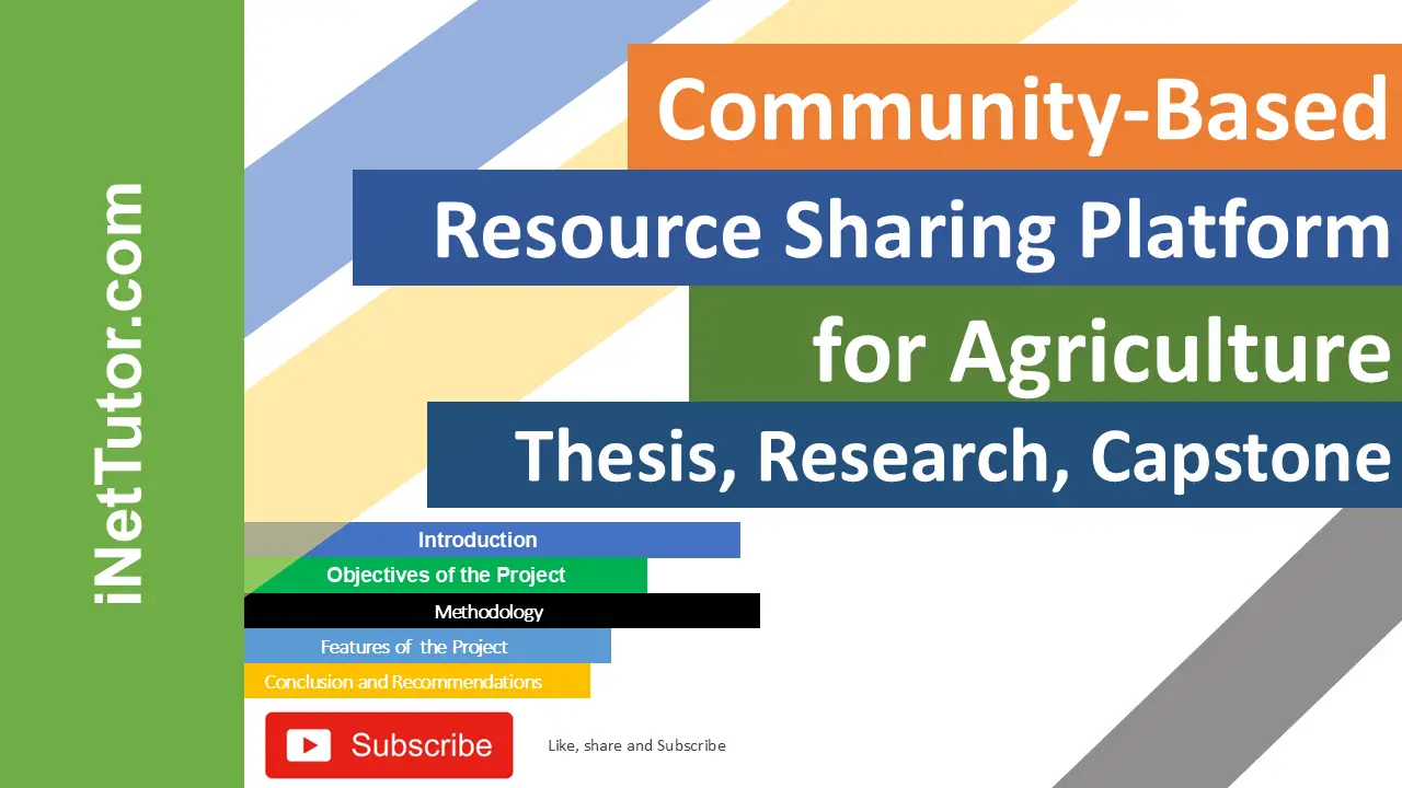 Community-Based Resource Sharing Platform for Agriculture - iNetTutor.com