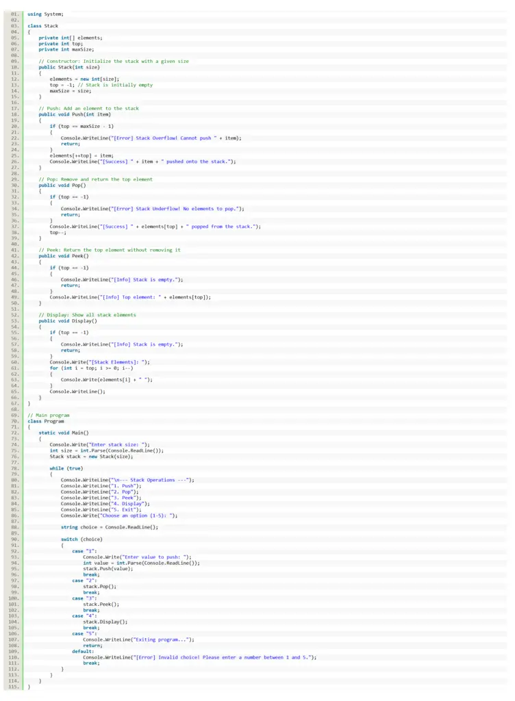 Stacks in C# - iNetTutor.com