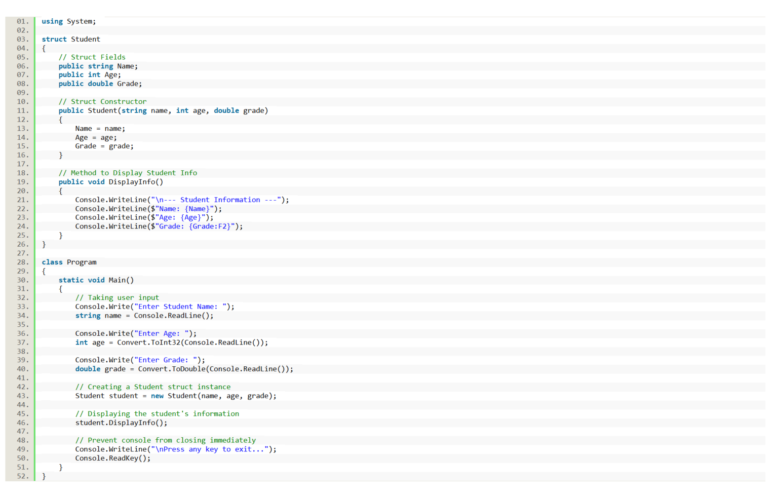 Structures in C# - iNetTutor.com