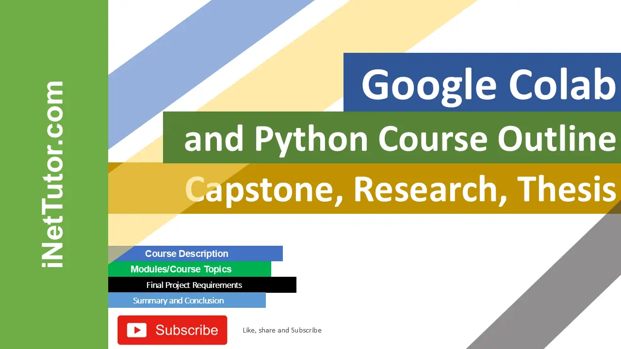 Google Colab and Python Course Outline