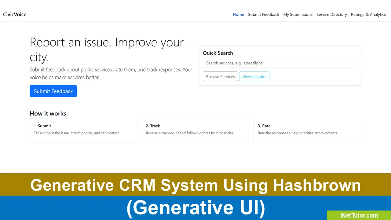 Citizen Feedback and Rating System