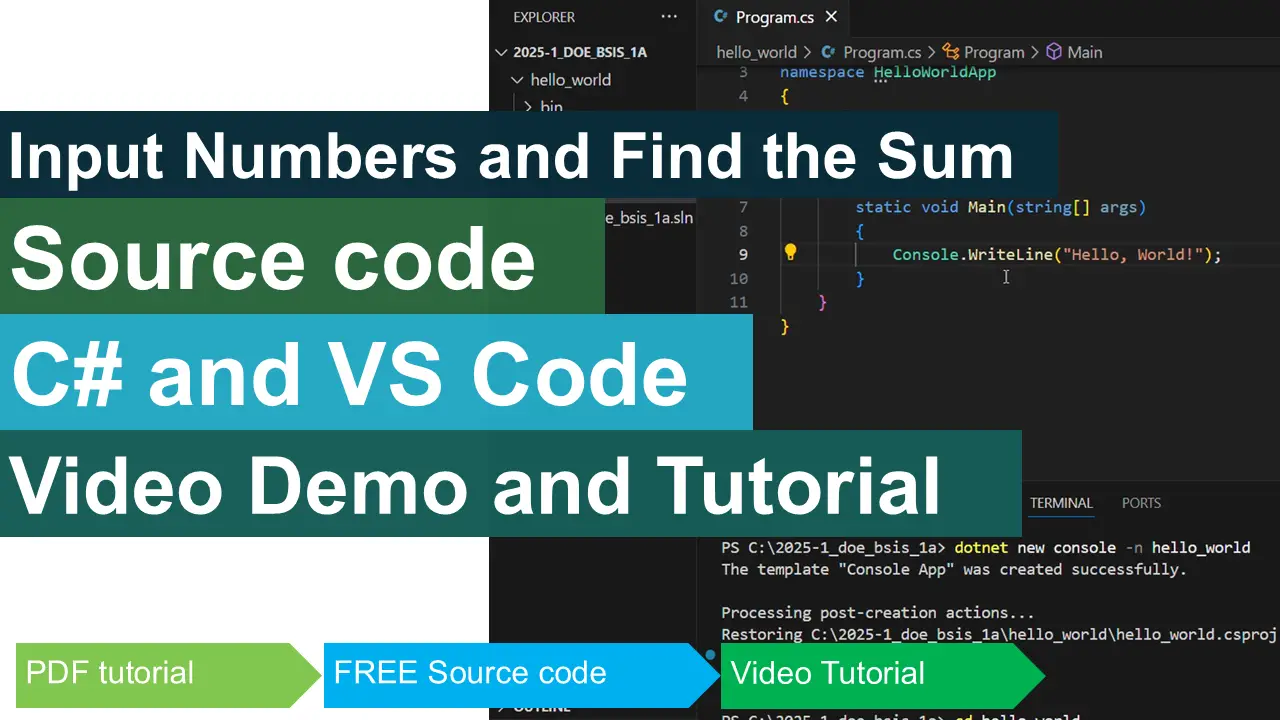 Input Numbers and Find the Sum - iNetTutor.com