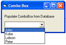Populate Combo Box from MS Access Database – iNetTutor.com